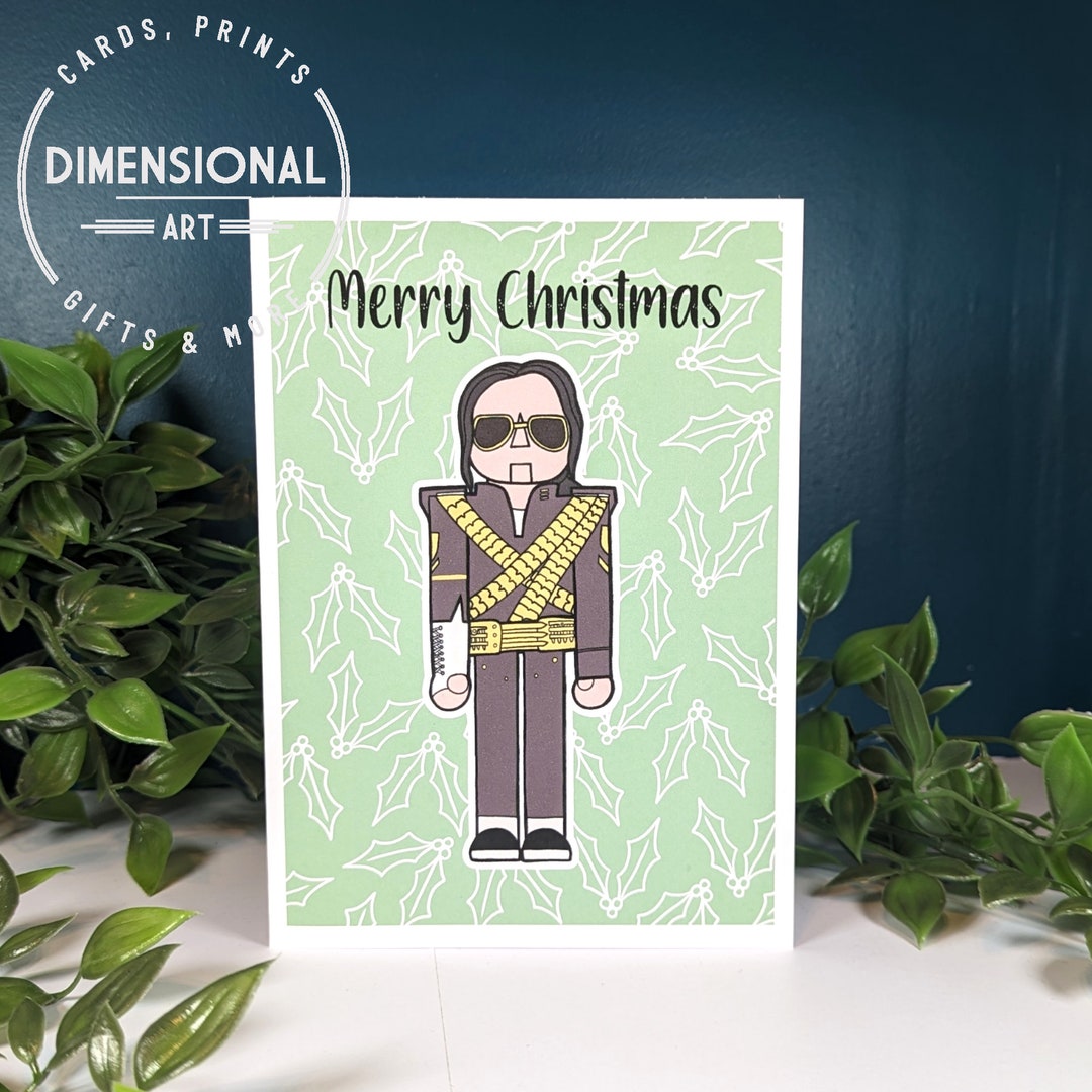 Michael Jackson Inspired Nutcracker Christmas Card Handmade - Etsy