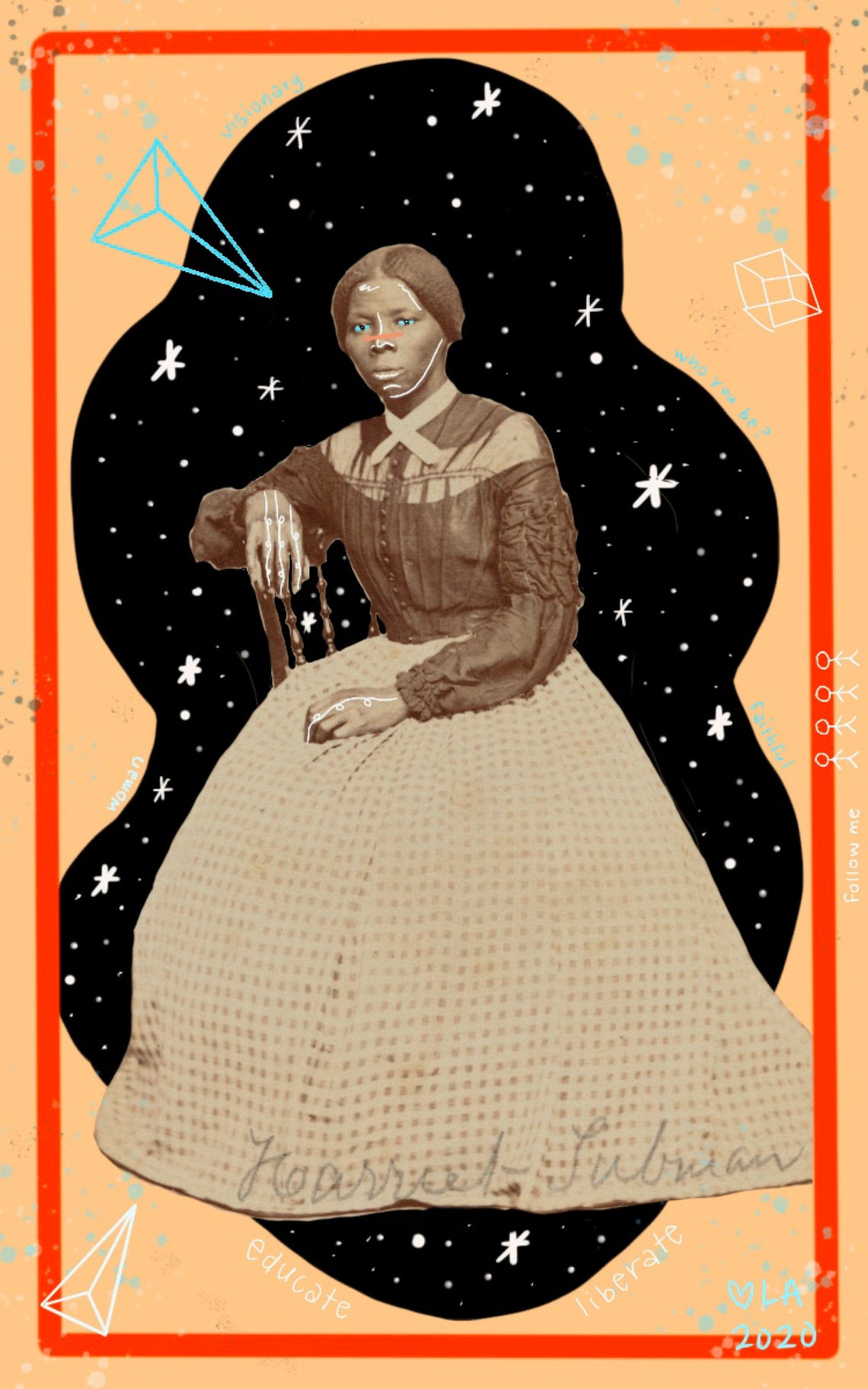 Harriet Tubman Limited Edition Print | Mixed Media Wall Artwork | Art ...
