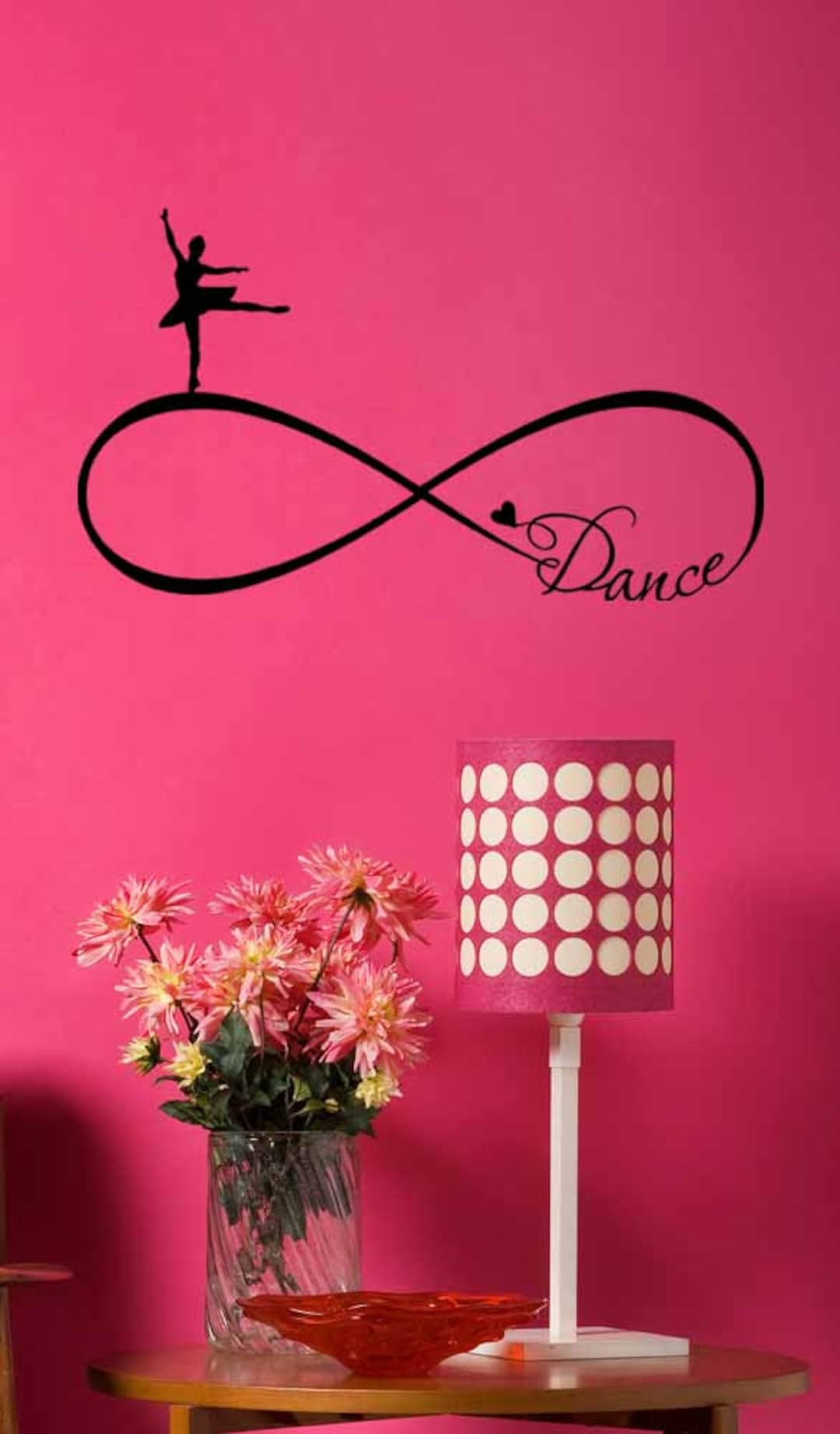 Ballet Dance Forever Infinity Symbol Vinyl Wall Decal Lettering Saying ...