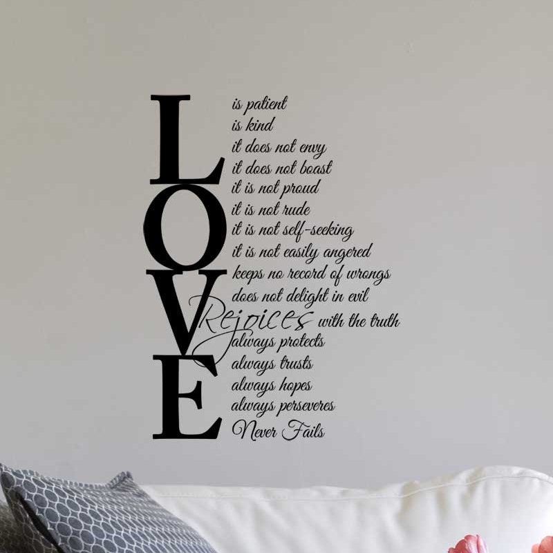 Love Wall Decal - Etsy