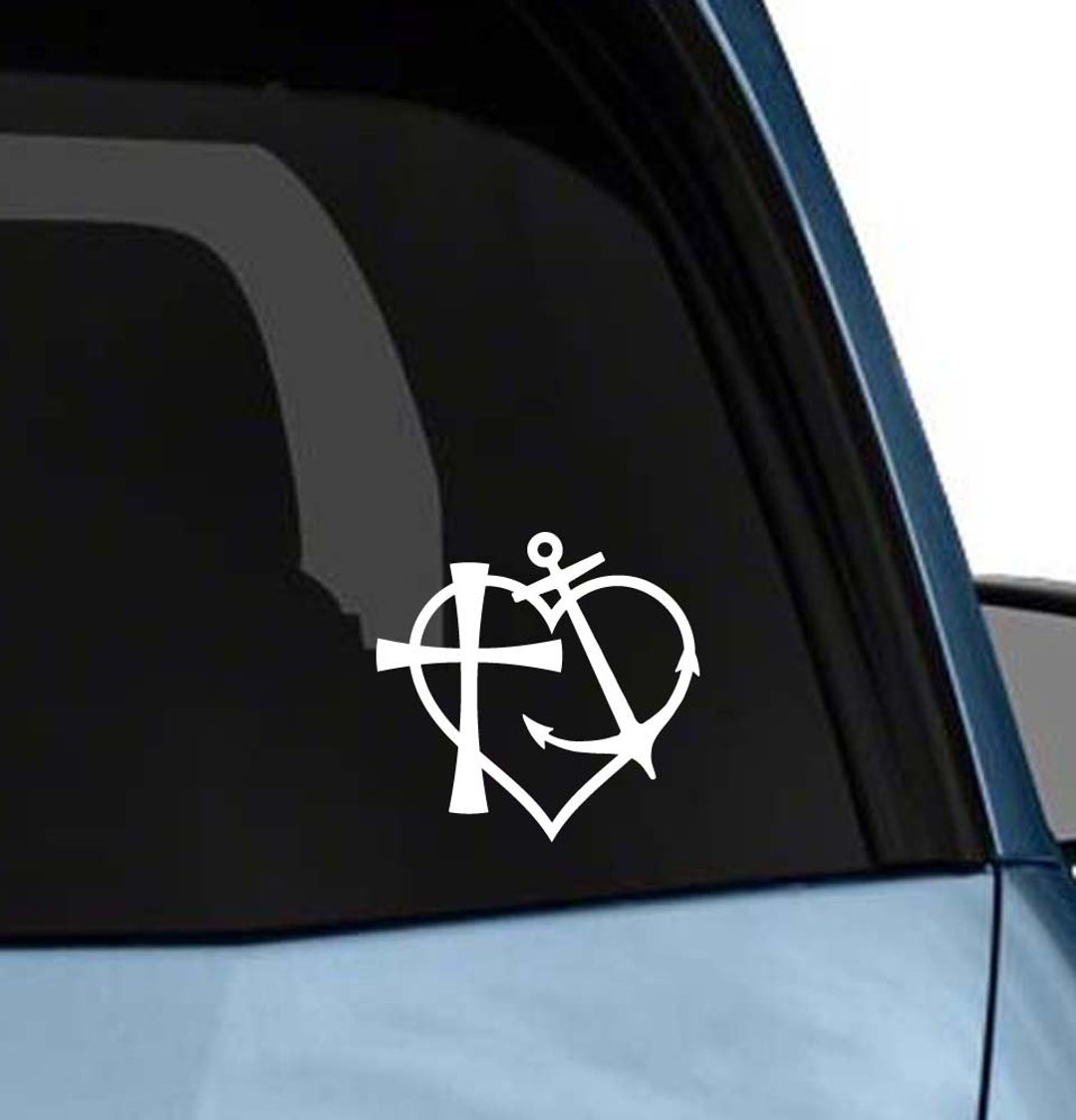 CAR Decal SYMBOL Faith Hope Love Vinyl Decal Sticker MacBook Decal ...