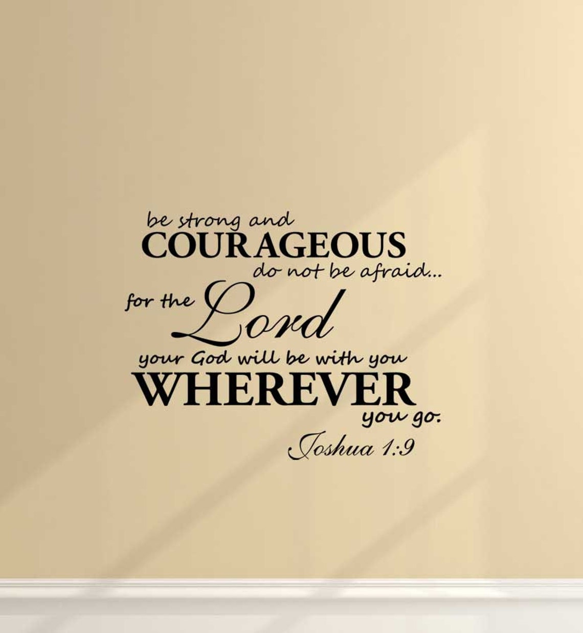 Be Strong and Courageous Do Not Be Afraid for the Lord Your - Etsy