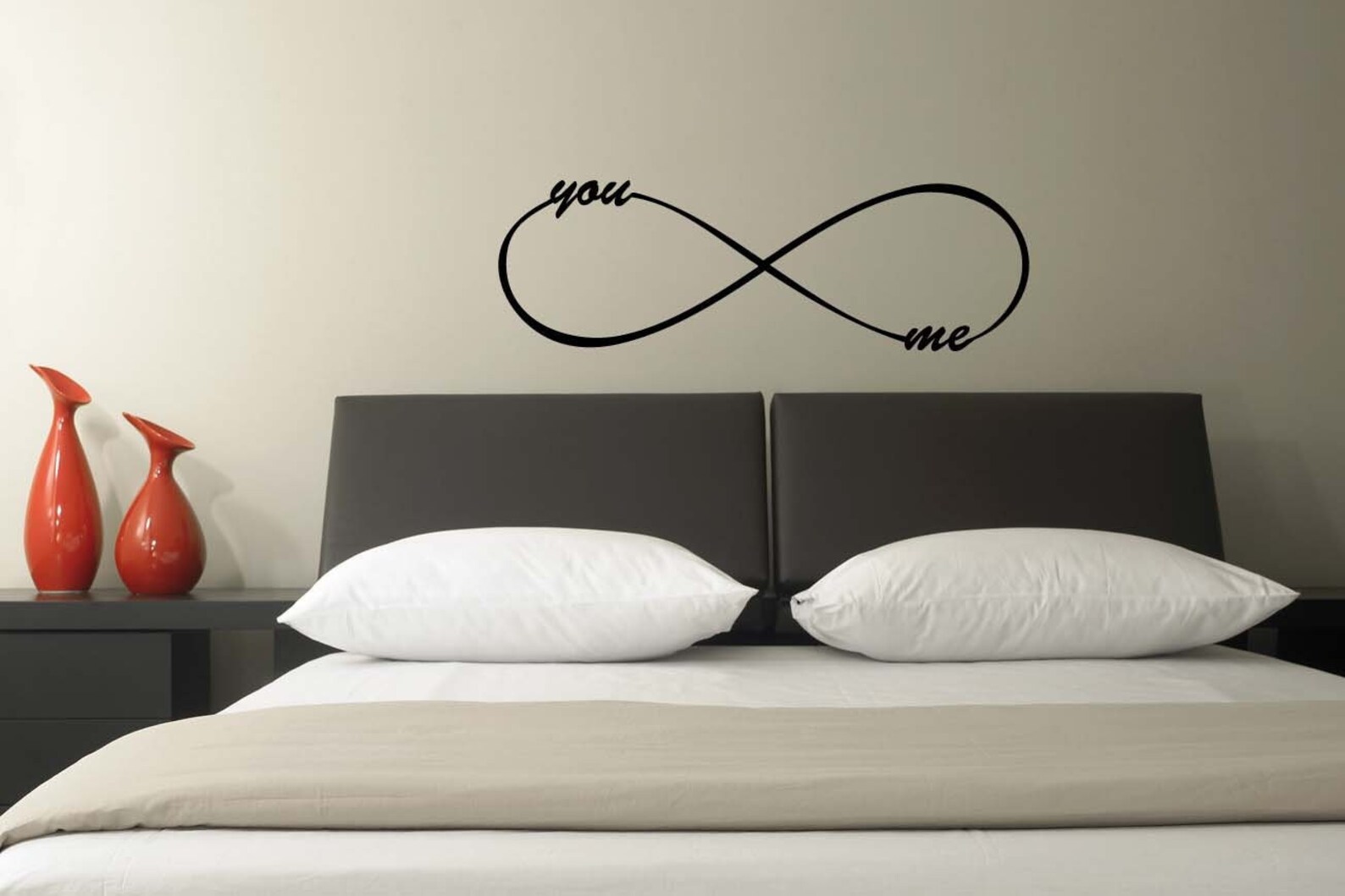 You and Me Forever Infinity Symbol Vinyl Wall Decal Lettering - Etsy