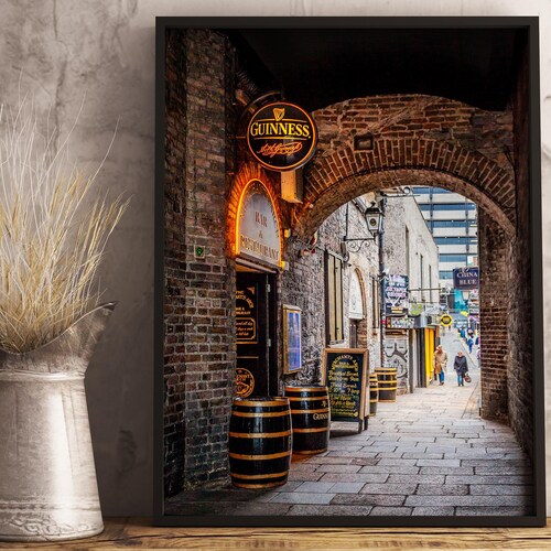 Merchants Arch Temple Bar Dublin Guinness Wall Art Print - Etsy