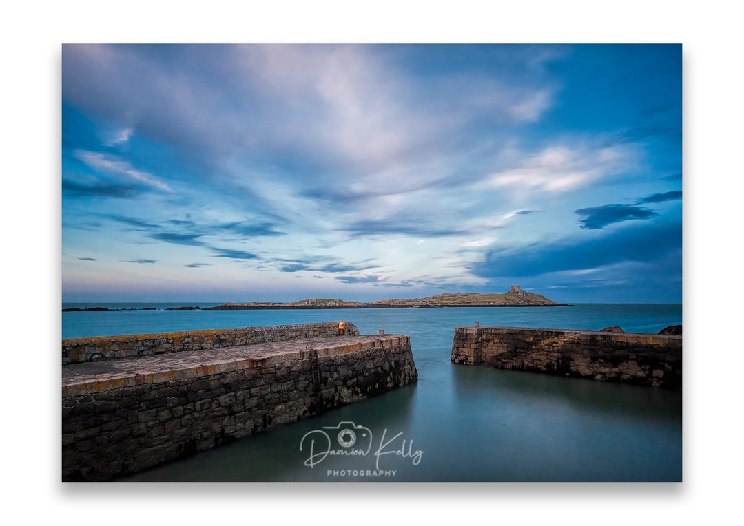 Coliemore Harbour, Dalkey Island After Sunset, Wall Decor, Print, Irish ...