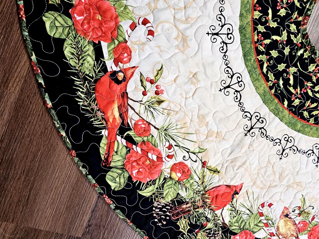 Cardinal Tree Skirt - Etsy