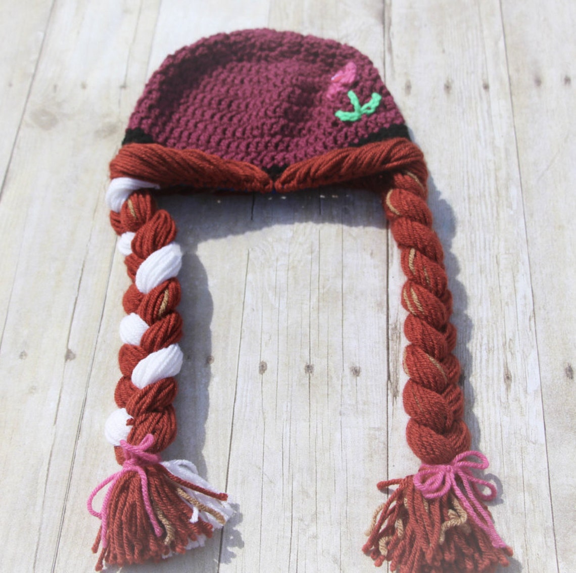 Anna Hat Anna Wig Anna Crochet Hat Frozen Hat Disney | Etsy