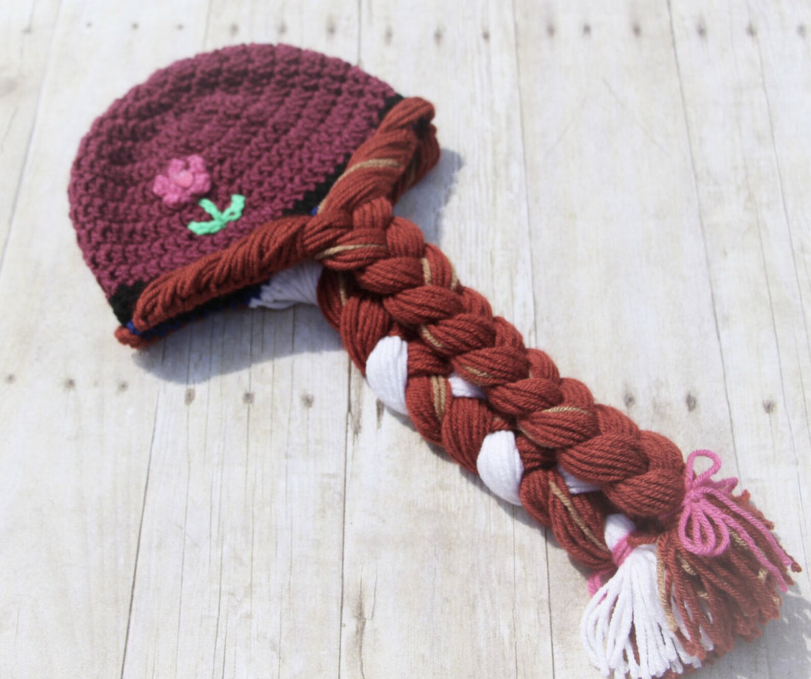 Anna Hat Anna Wig Anna Crochet Hat Frozen Hat Disney - Etsy