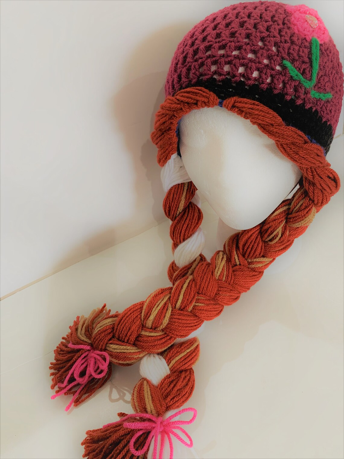 Anna Hat Anna Wig Anna Crochet Hat Frozen Hat Disney | Etsy