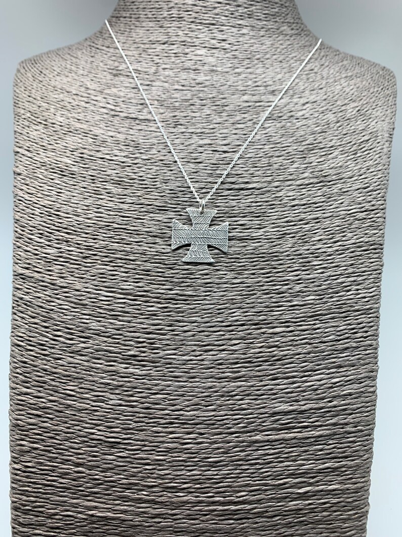 Unique Silver Cross Sterling Silver Necklace Silver Cross - Etsy