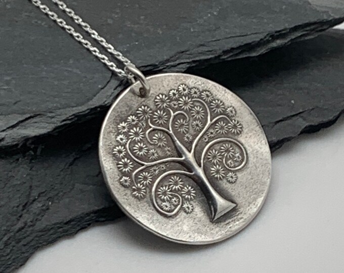 Unique Tree of Life Sterling Silver Necklace Silver Tree Pendant ...