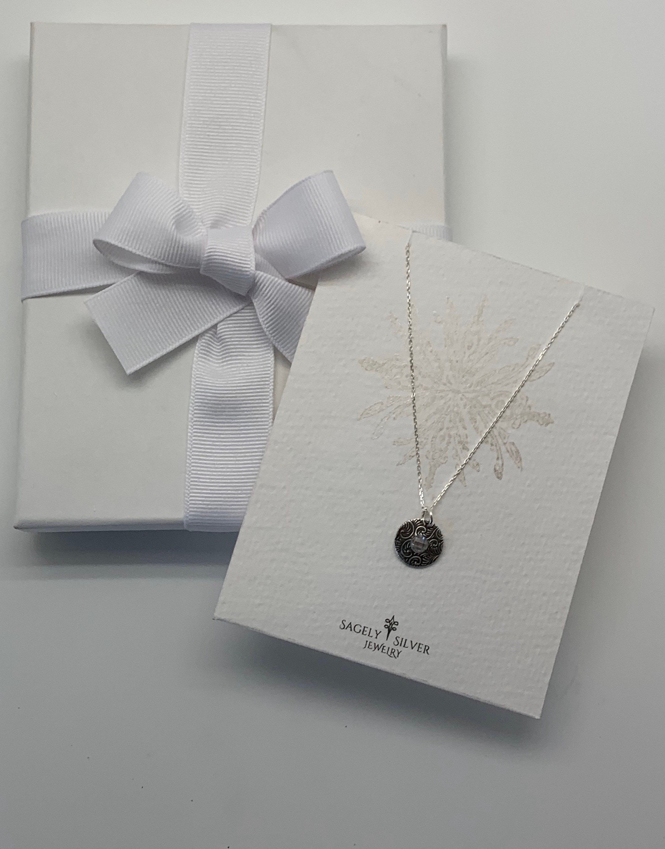 Tiny Modern Floral Circle Silver Necklace Round Silver Leaf Pendant ...