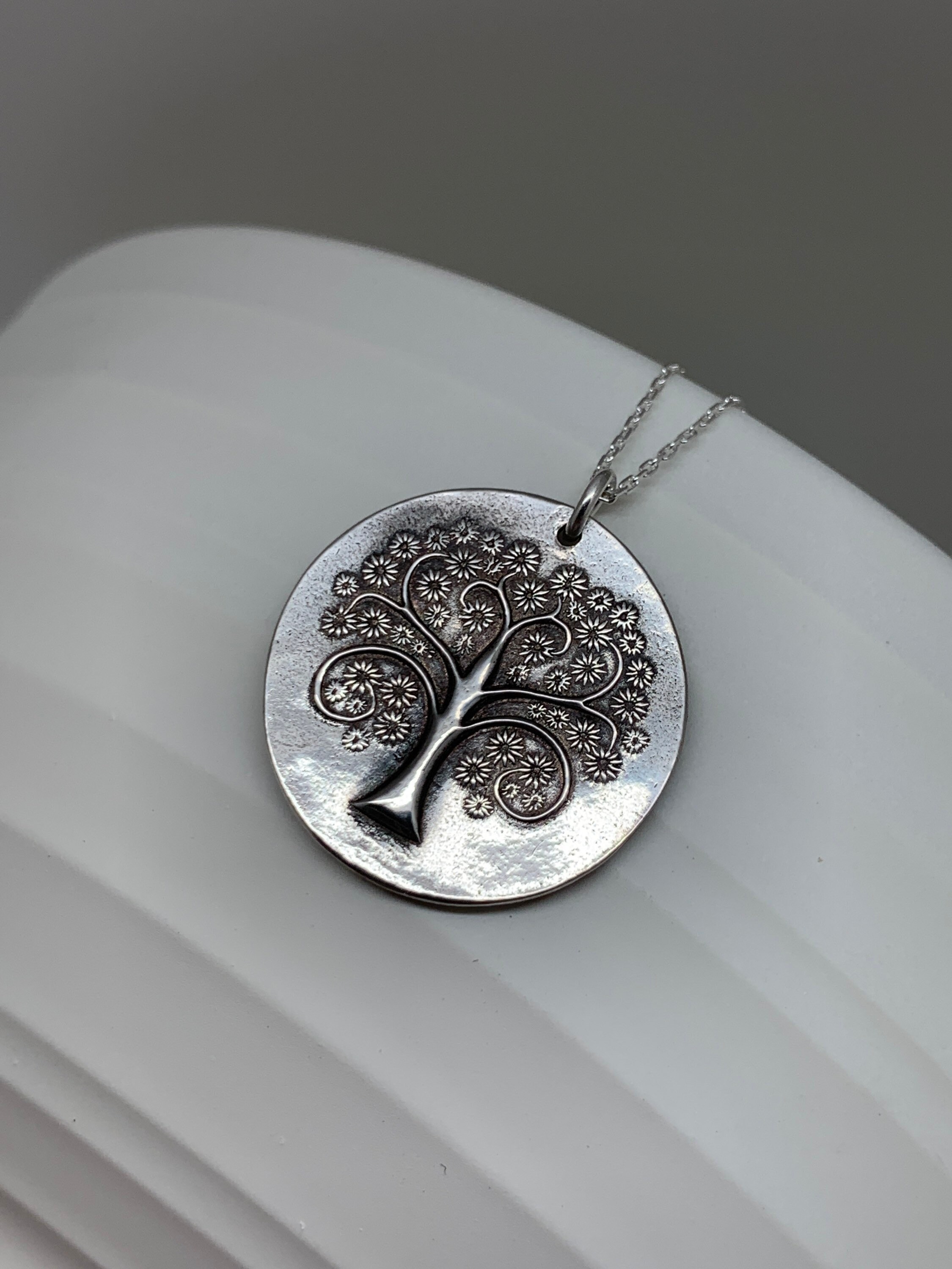 Unique Tree of Life Sterling Silver Necklace Silver Tree Pendant ...