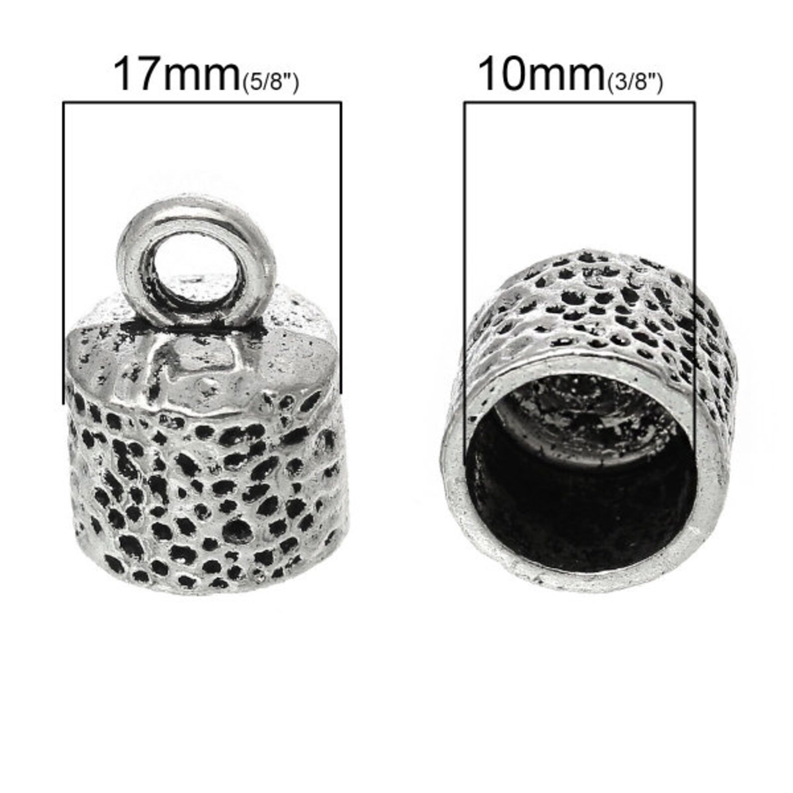10 Large End Caps Approx. 17 Mm X 12 Mm 0.59 Euro per Piece - Etsy UK