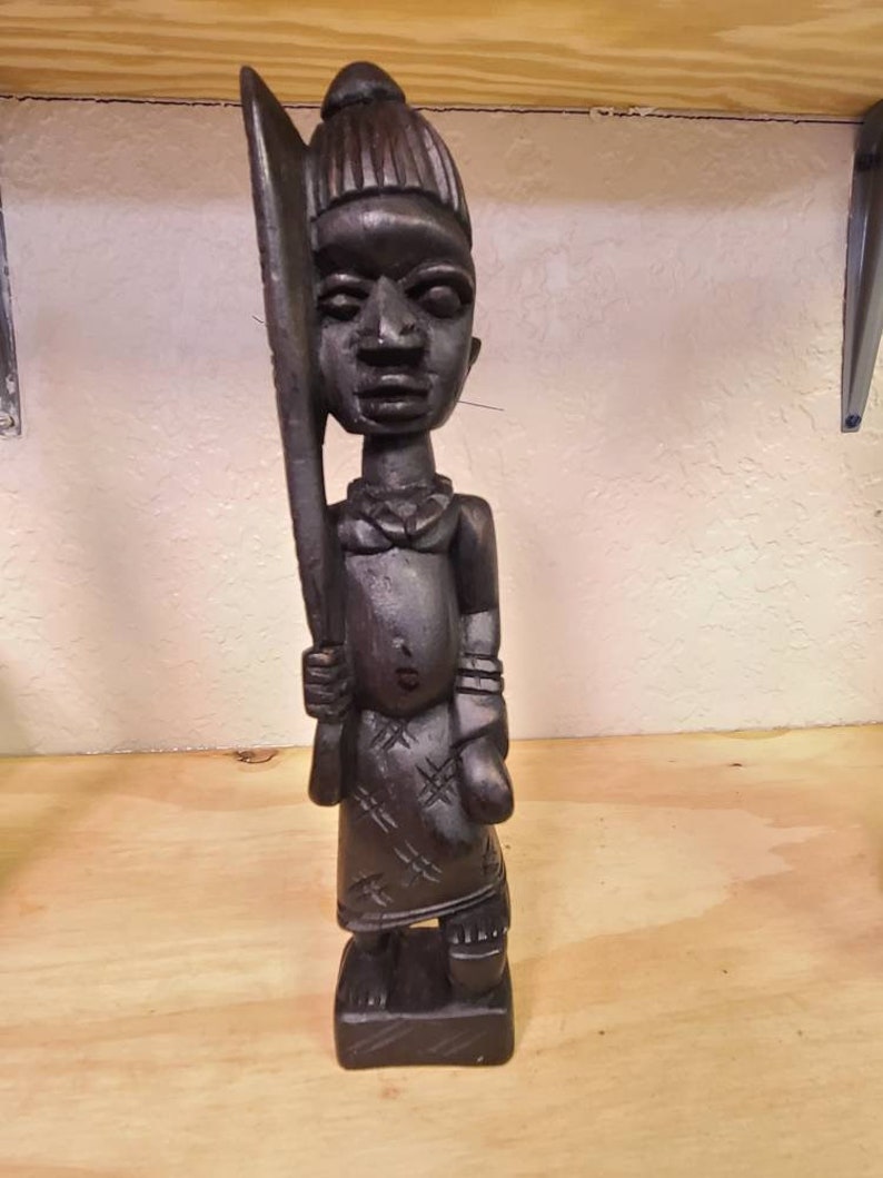 Sango Orisa Statue Genuine Hand Carved From Nigeria - Etsy