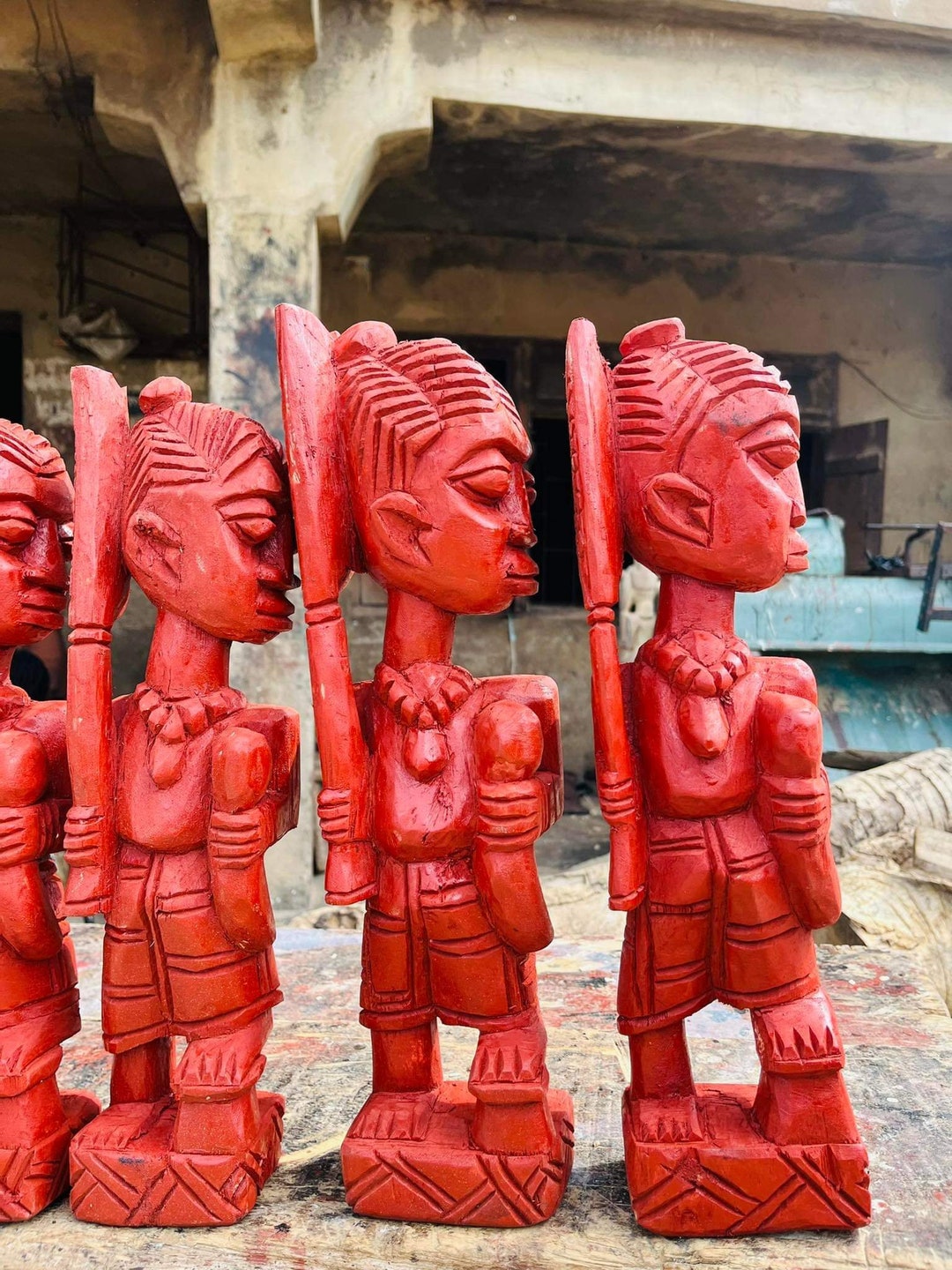 Sango Orisa Statue Genuine Hand Carved From Nigeria - Etsy