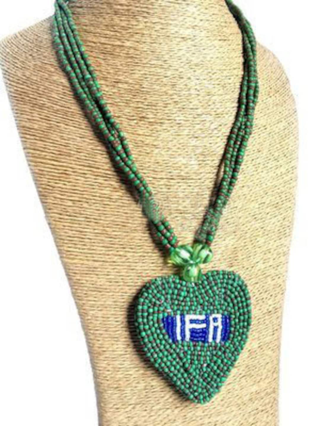 Traditional Ifa Spiritual Necklace / Medallion With Pendant - Etsy