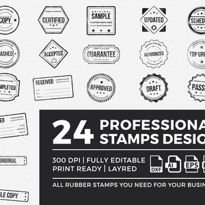 Stamp Collection | Rubber Stamp Design | Company Stamp | Custom Art ...