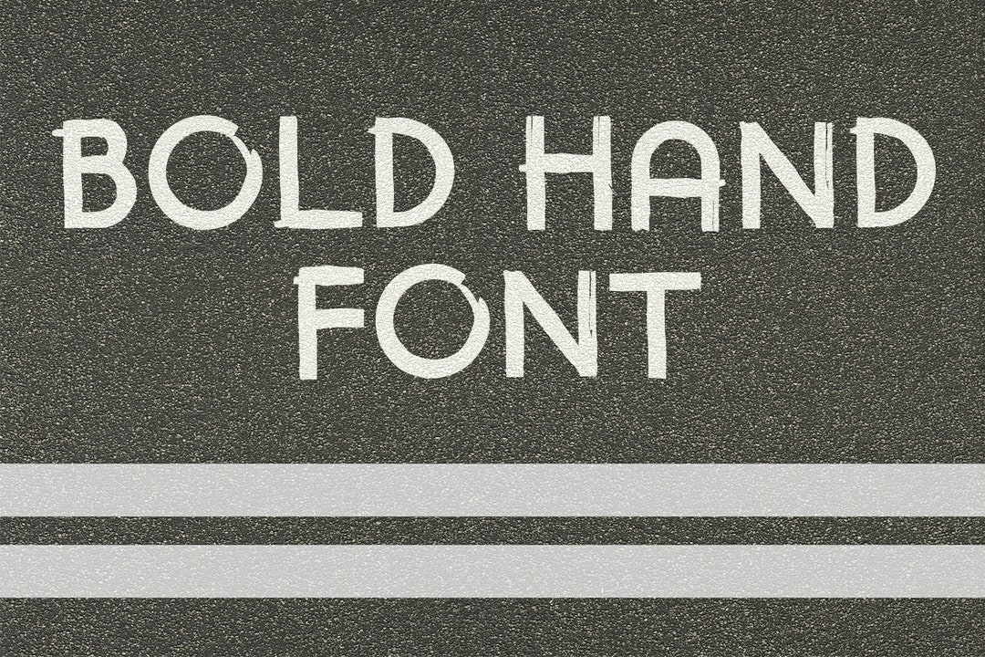 Bold Hand Font Street Font Road Font Wall Font Paint - Etsy