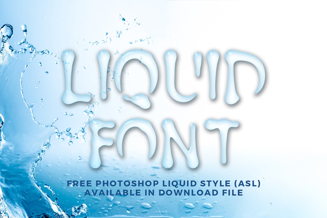 Liquid Font Fluidfont Blood Font Water Font Dripping Font Halloween ...