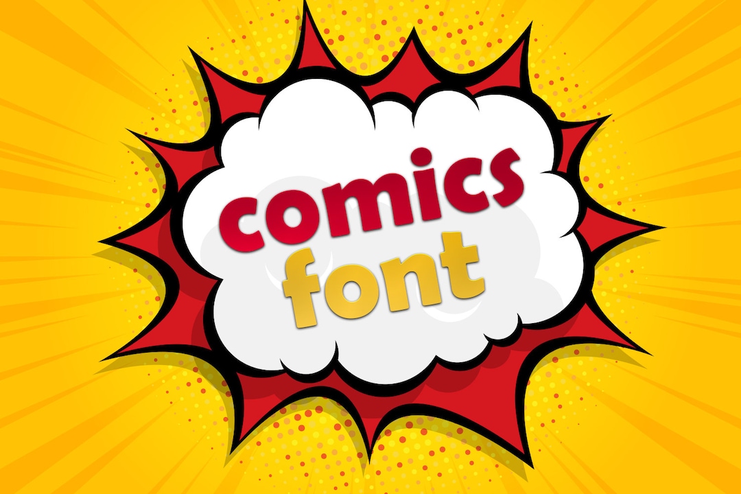 Comics Font Best Comic Fontst Badaboom Font Classic Comic Font Color ...