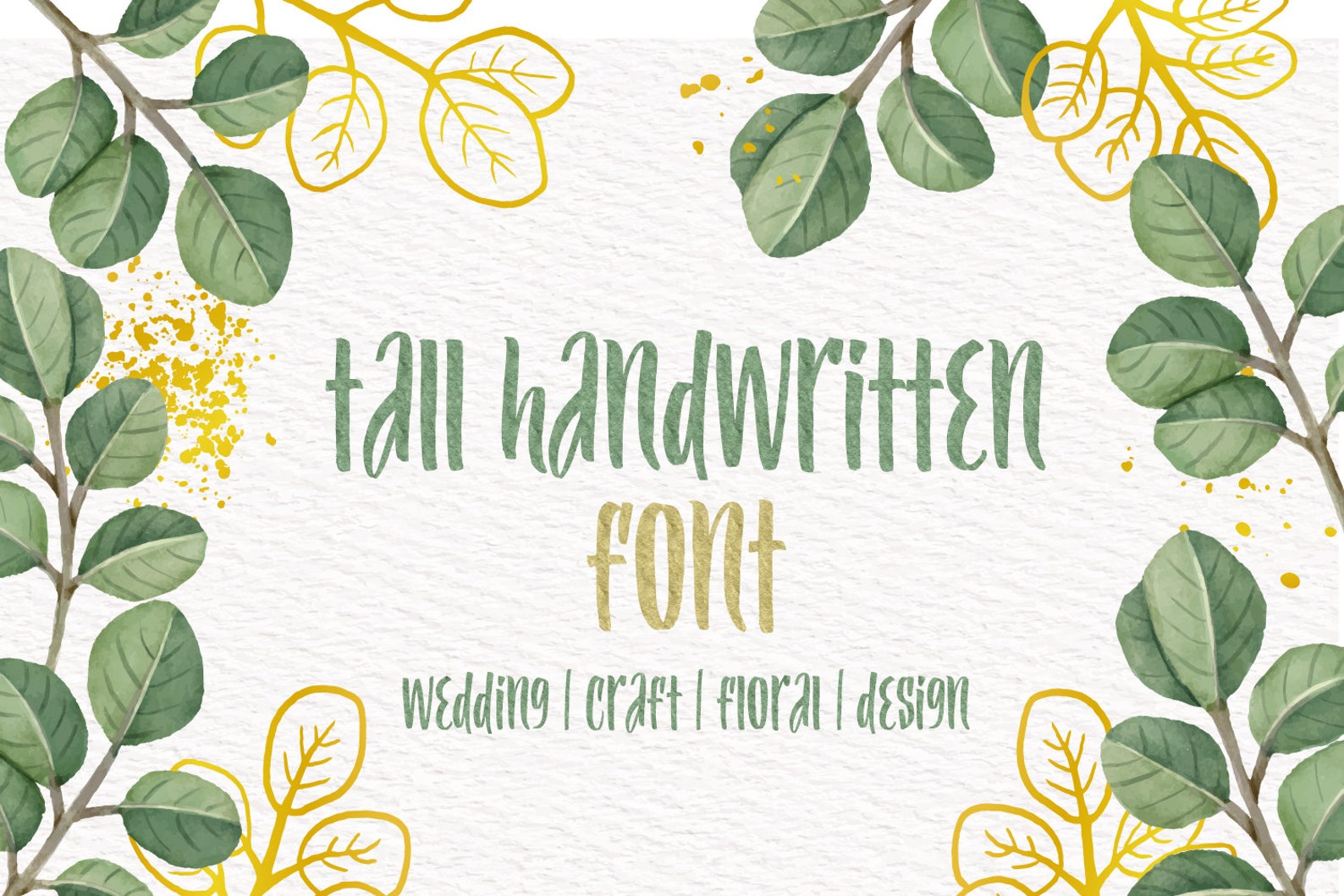 Tall Handwritten Font Calligraphy Fonts Cursive Handwriting Fonts ...