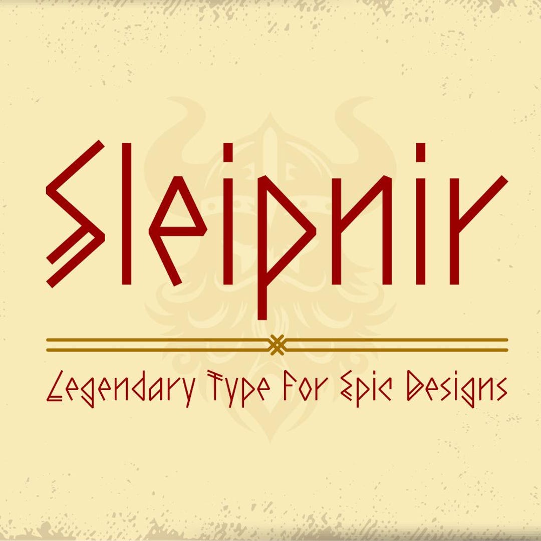 Sleipnir Font | Calligraphy Fonts | Viking Fonts | Norse Fonts | Strong ...