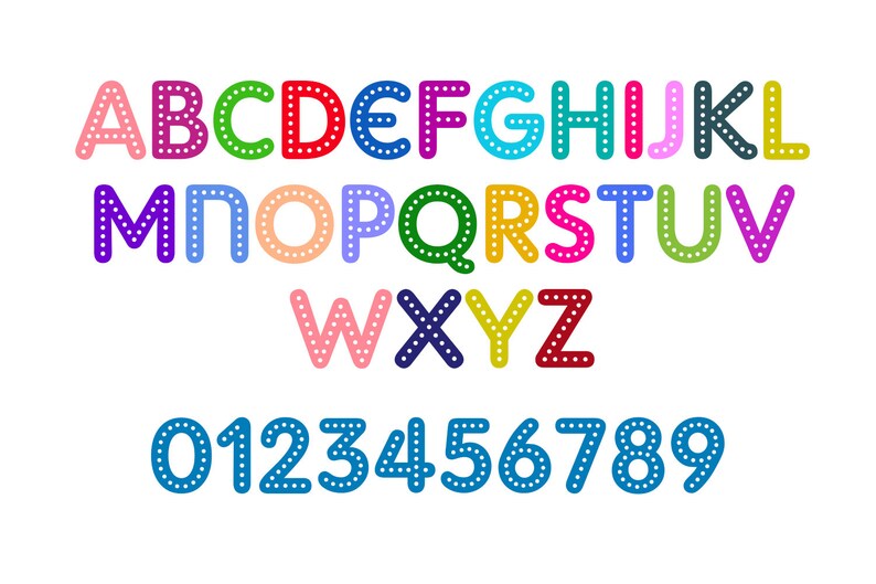 Circus Font Circus Font Numbers Circus Fonts TV Show - Etsy