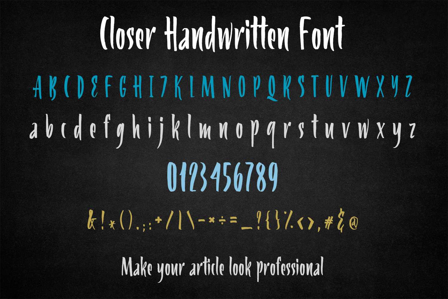 Closer Font Handwritten Font Beautiful Handwriting Fonts Calligraphy ...