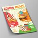 Combo Meals Flyer Template | Restaurant Flyer Template | Fast Food ...