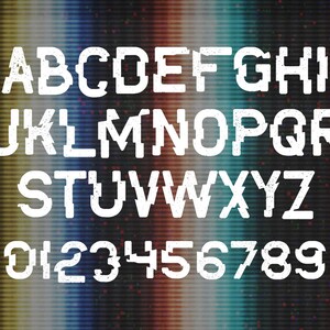 Broken Font | Broken Letter Font | Smashed Font | Damage Fonts ...