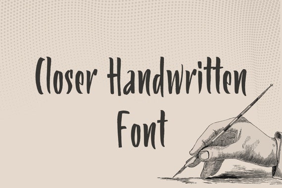 Closer Font Handwritten Font Beautiful Handwriting Fonts - Etsy