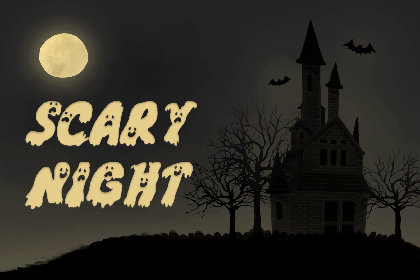 Ghost Font Horror Font Ghost Letters Cool Font Funny Font Halloween ...