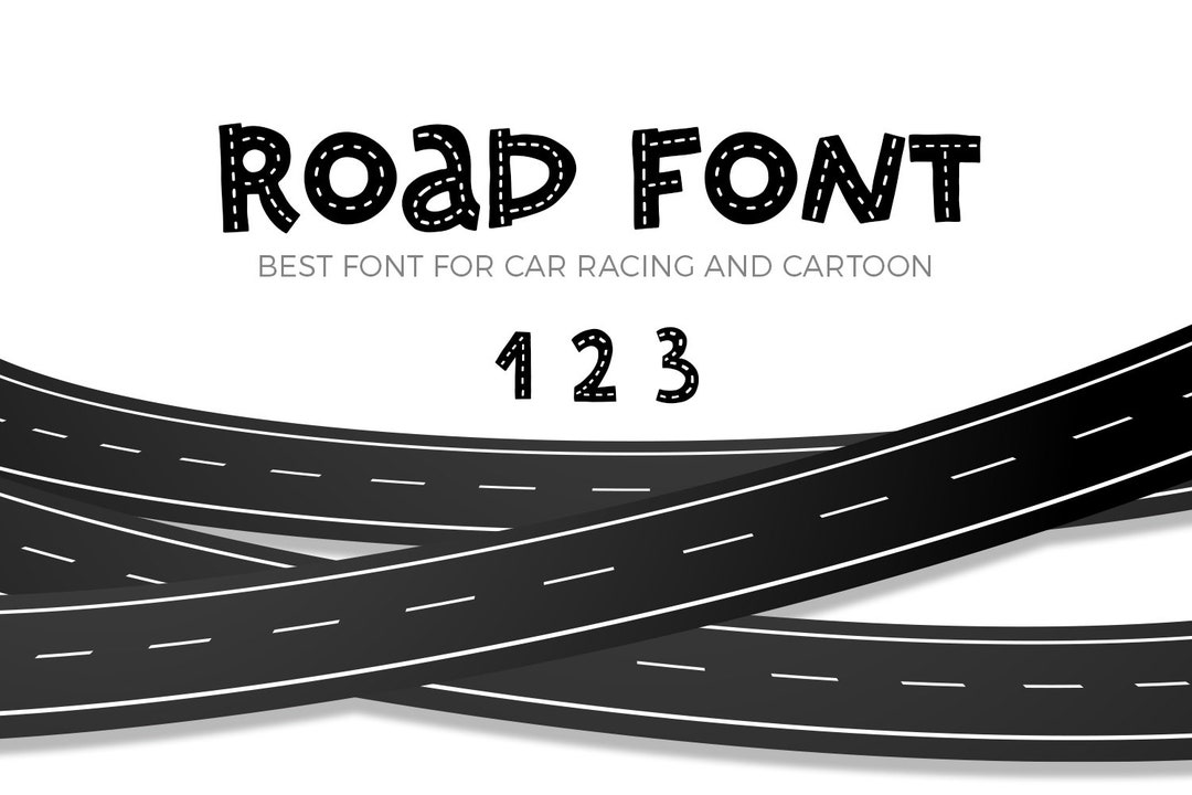 Road Font Road Rage Font Street Font Striped Road Font Urban Font Speed ...
