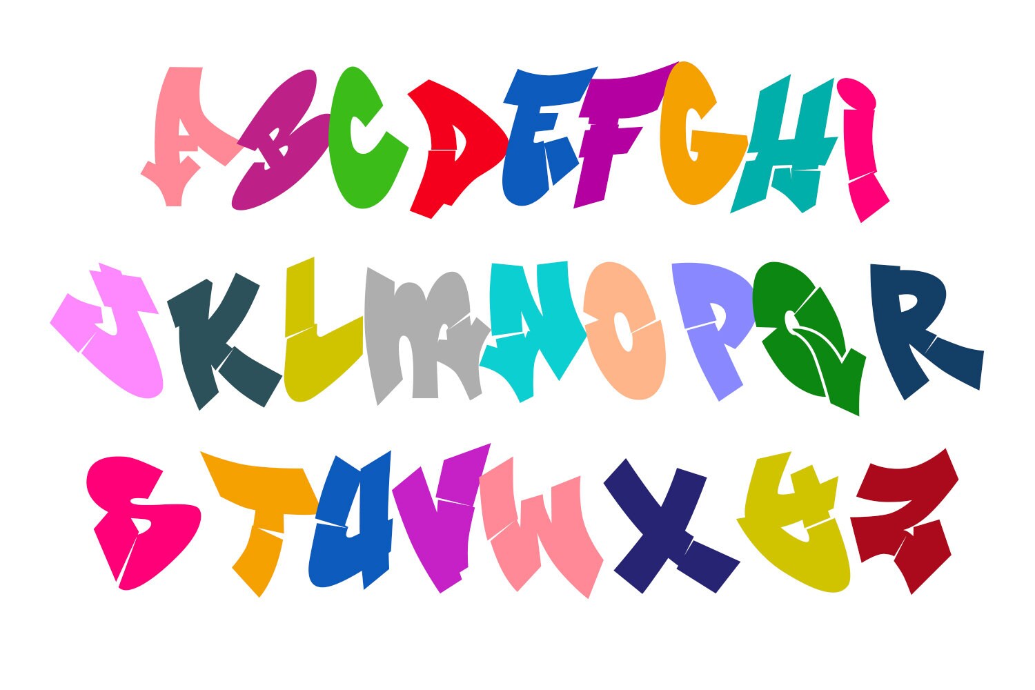 Street Font Graffiti Font Urban Font Rap Font Wall Art - Etsy