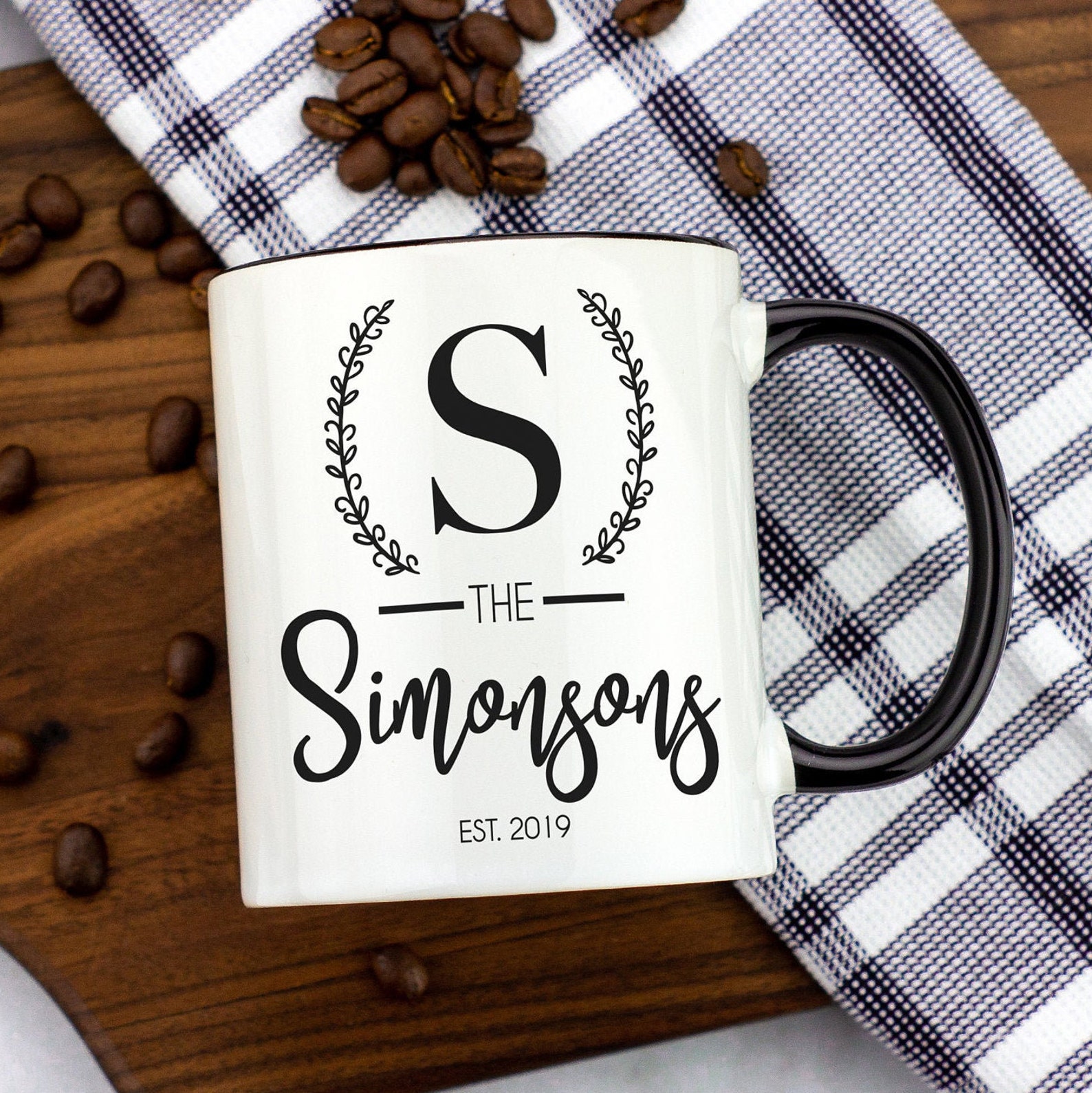 Personalized Last Name Mug Custom Coffee Mug Wedding Gift - Etsy
