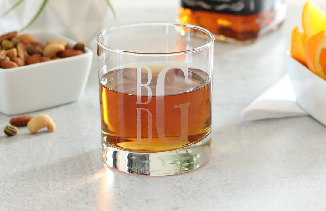 Whiskey Glass Personalized Bourbon Glasses Custom Engraved Glass T For Him Best Man T