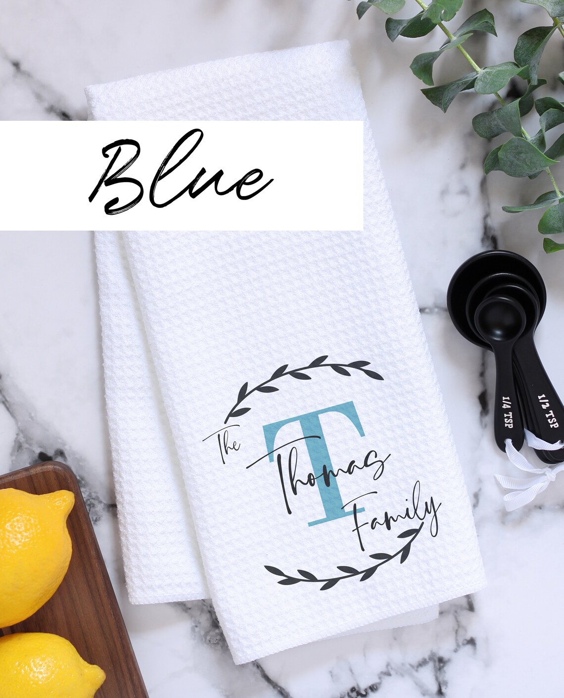 Tea Towel, Personalized Kitchen Towel, Custom Kitchen Towel, Dish Towel ...