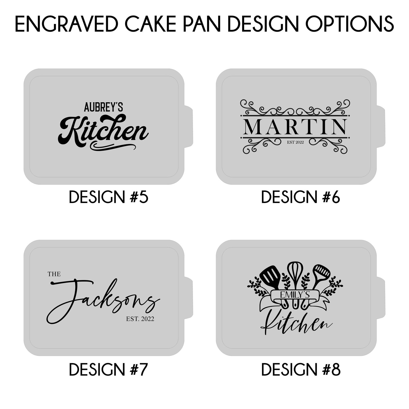 Personalized Cake Pan With Lid, Custom Engraved Cake Pan, Cake Pan With ...