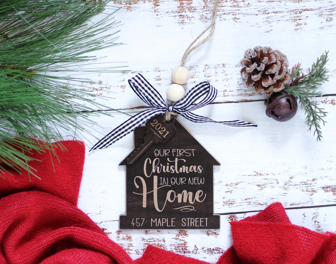 Our First Home Christmas Ornament Real Estate Agent Gift New - Etsy