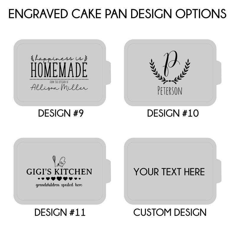 Personalized Cake Pan With Lid, Custom Engraved Cake Pan, Cake Pan With ...