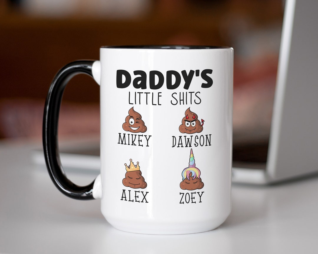 Daddy's Little Shits, Fathers Day Gift From Kids, Custom Personalized ...