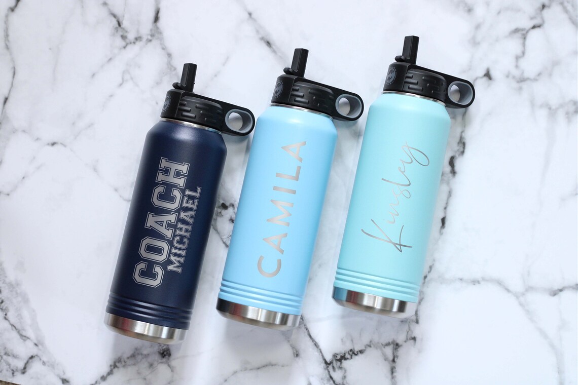 Water Bottle Personalized Custom Water Bottle Stainless - Etsy