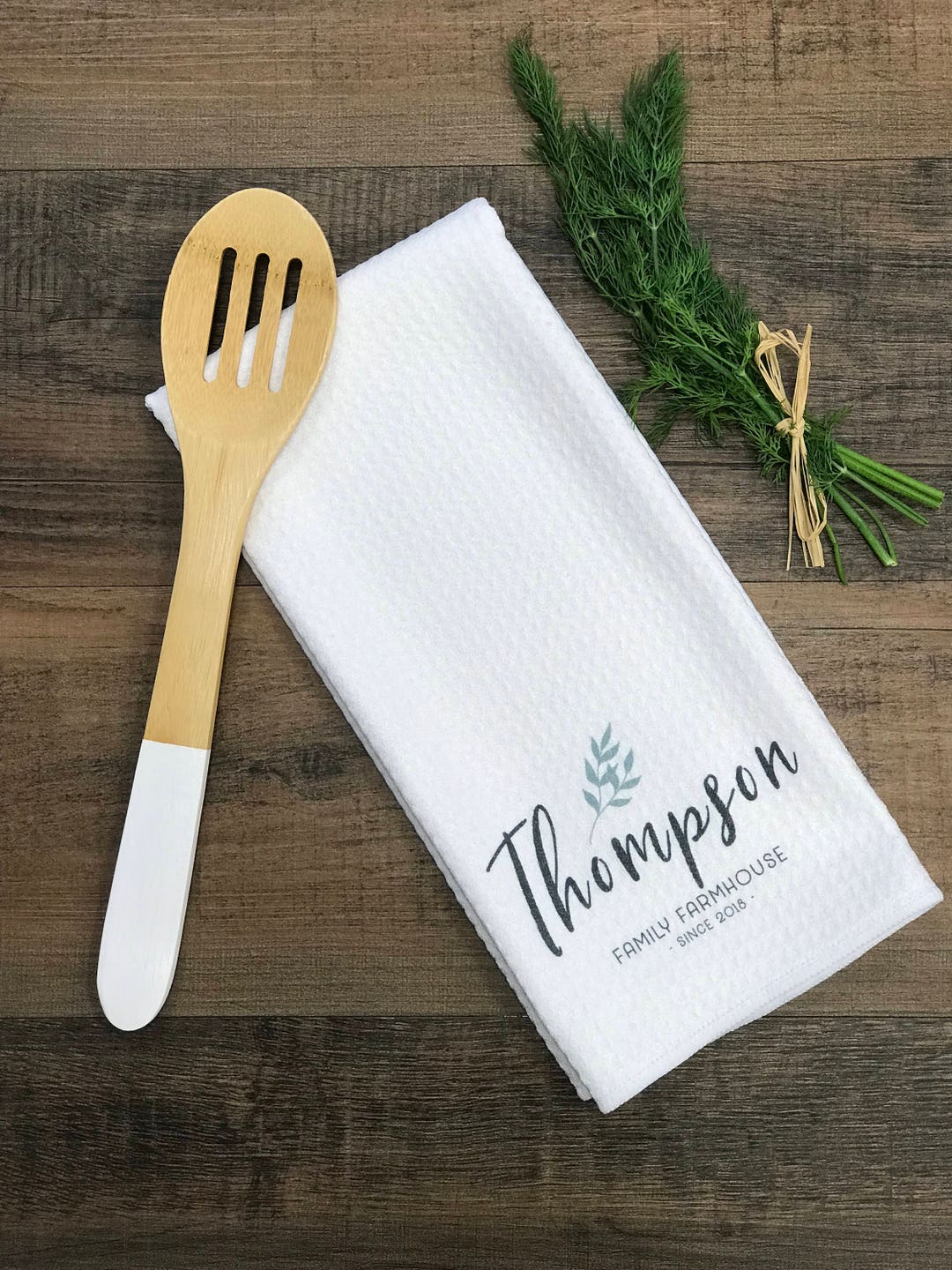 Custom Kitchen Towel, Farmhouse Kitchen Towel, Personalized Kitchen ...