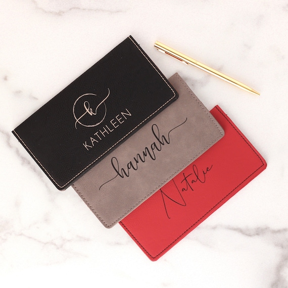 Personalized Checkbook Covers Checkbook Wallet Checkbook - Etsy