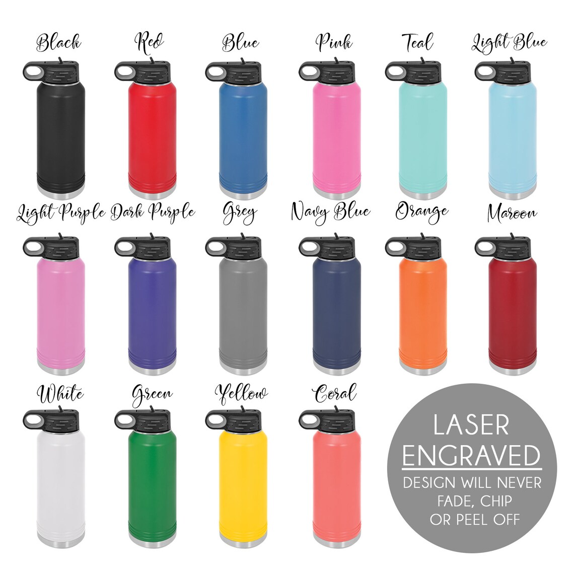 Custom Water Bottle Personalized Water Bottle Stainless - Etsy