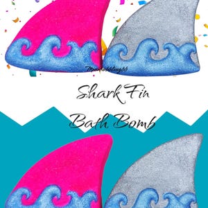 Shark Fin Bath Bomb Favors 1 Oz., Fin Bath Bomb, Shark Attack Bath Bomb ...