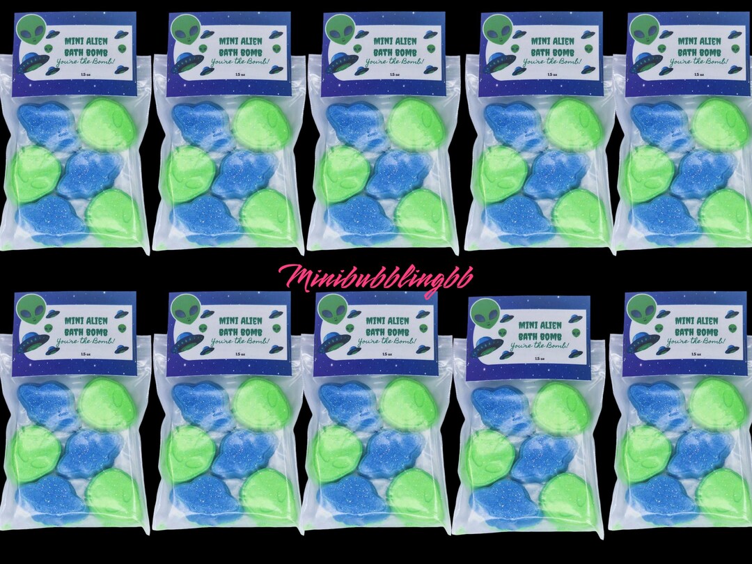 Mini UFO Bath Bomb, Alien Bath Bomb Favors, Alien Space Ship Bath Bomb ...