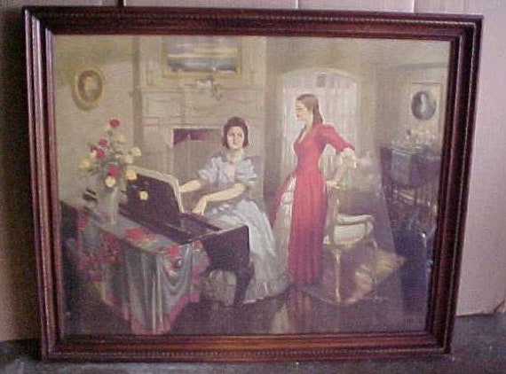 Antique Large Framed Frederic Kimball Mizen Lithograph - Etsy