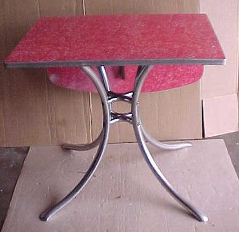 Vintage 1950's Mid Century Modern Formica Kitchen Table - Etsy